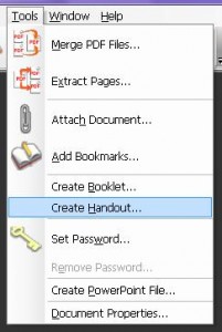 How To Create A Handout From A PDF Document