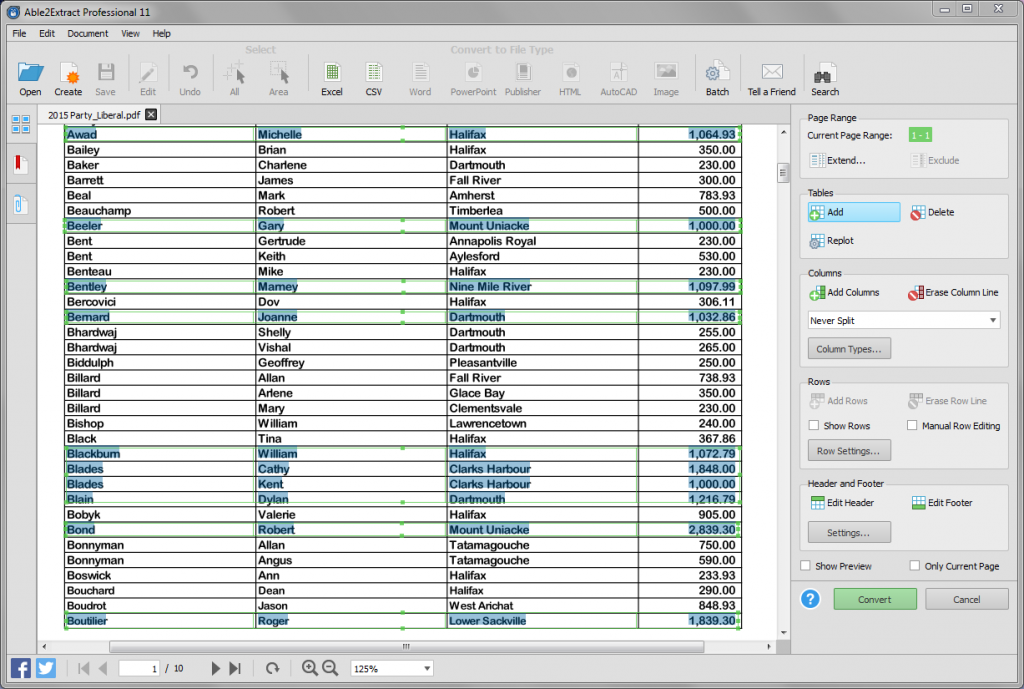 How to Extract Similar Data Fields from PDF Files