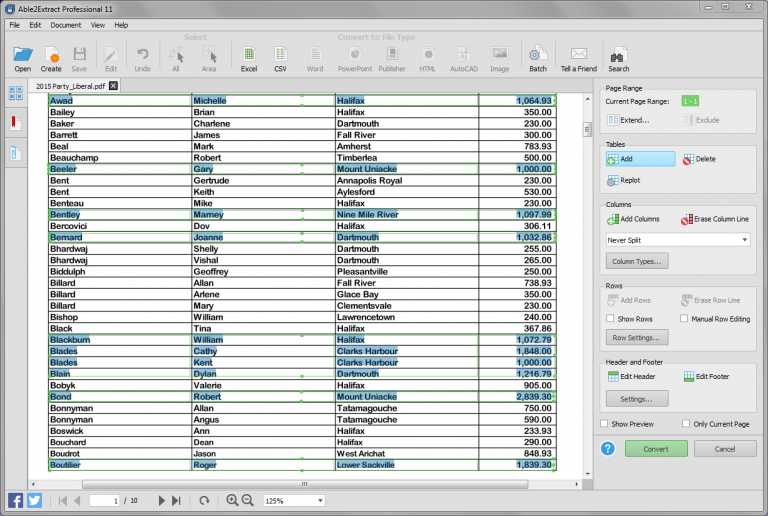 How to Extract Similar Data Fields from PDF Files