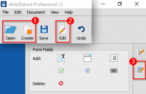 Create and Fill Interactive PDF Forms with Able2Extract