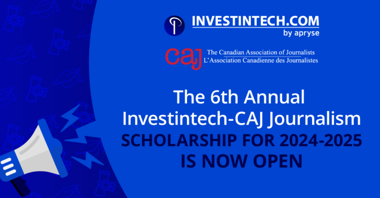Investintech-CAJ Journalism Scholarship for 2024-2025 Is Open